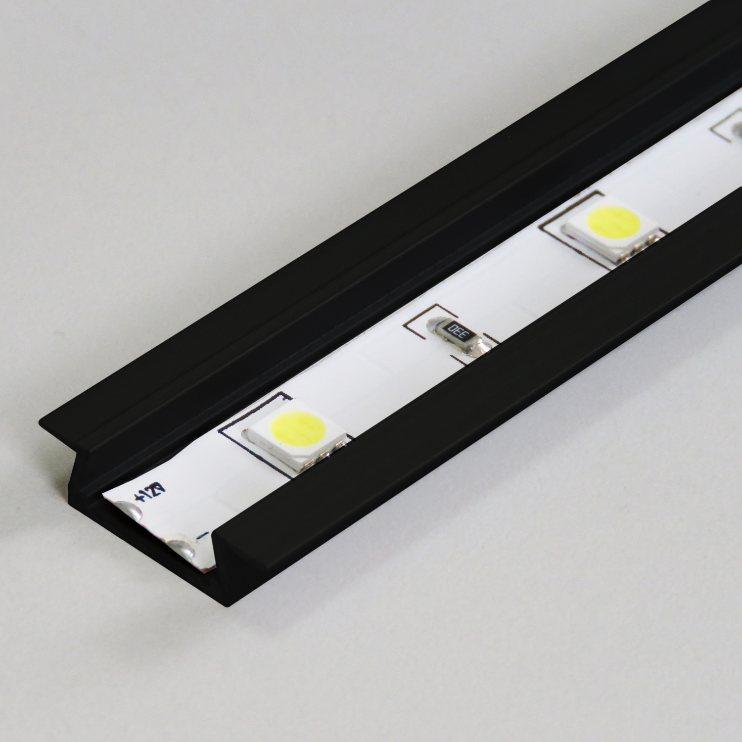 LED U 2206 ugradni profil 3m AL CRNI | Europrofil
